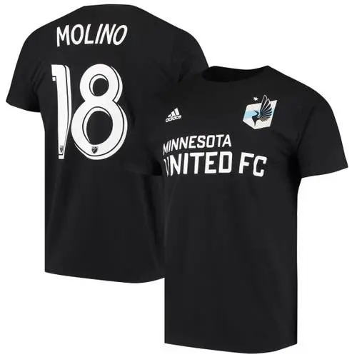Adidas Kevin Molino Minnesota United Fc Go To Name & Number T-shirt - Black