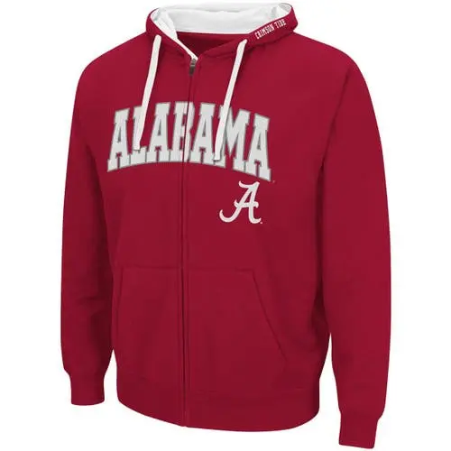 COLOSSEUM Alabama Tide Full-zip Hoodie - Crimson