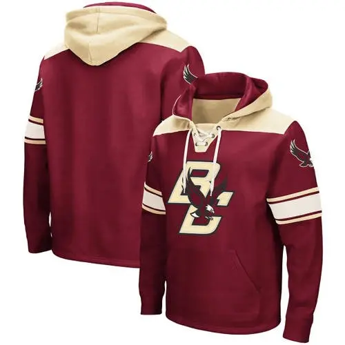 COLOSSEUM Boston College Eagles 2.0 Lace-up Pullover Hoodie