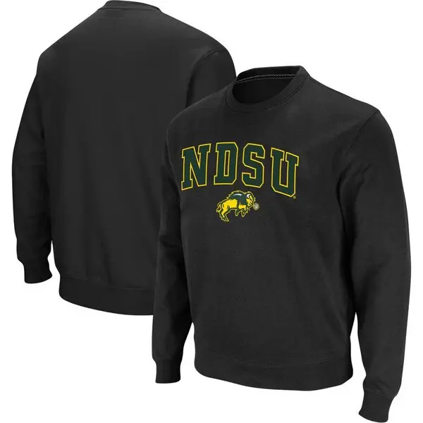 COLOSSEUM Ndsu Bison Arch & Logo Tackle Twill Pullover Sweatshirt