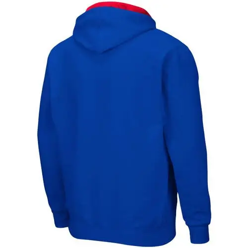 COLOSSEUM Kansas Jayhawks Big & Tall Full-zip Hoodie - Royal