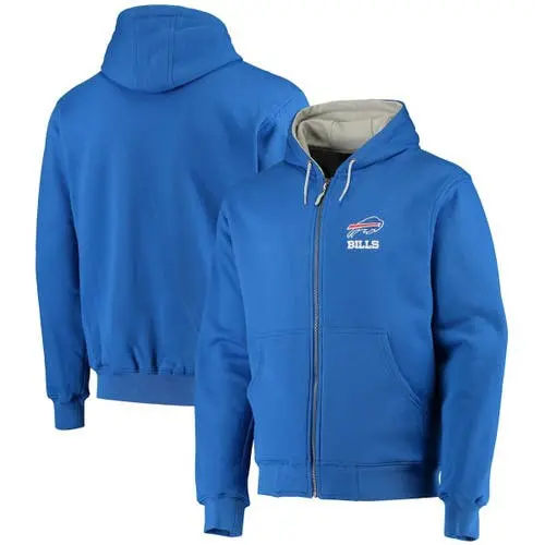 DUNBROOKE Buffalo Bills Craftsman Thermal-lined Full-zip Hoodie
