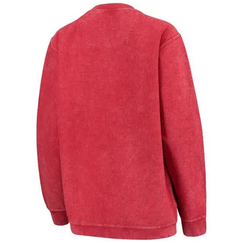PRESSBOX Wisconsin Badgers Corduroy Crewneck Sweatshirt