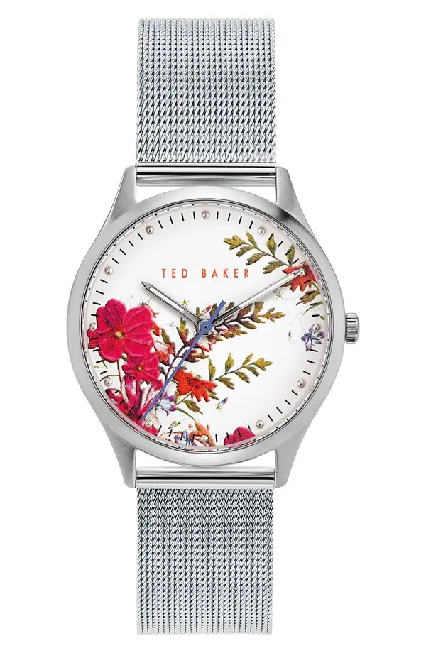 Ted Baker London Belgravia Mesh Strap Watch