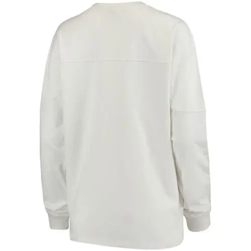 PRESSBOX Wisconsin Badgers Edith Long Sleeve T-shirt - White