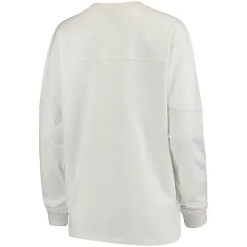 PRESSBOX Wisconsin Badgers Edith Long Sleeve T-shirt - White