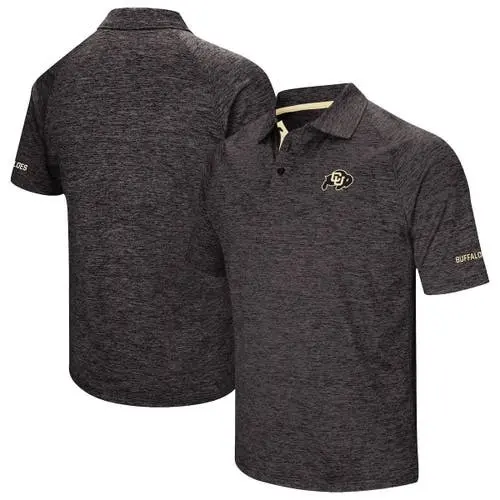 COLOSSEUM Black Colorado Buffaloes Down Swing Polo