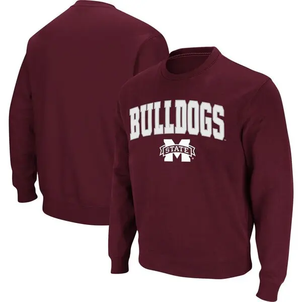 COLOSSEUM Mississippi State Bulldogs Pullover Sweatshirt - Maroon