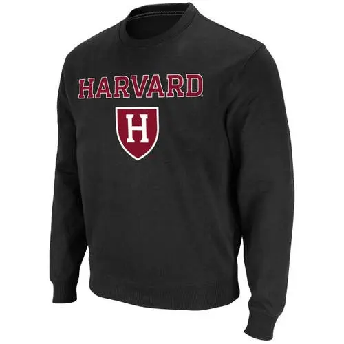 COLOSSEUM Harvard Crimson Team Arch & Logo Pullover Sweatshirt