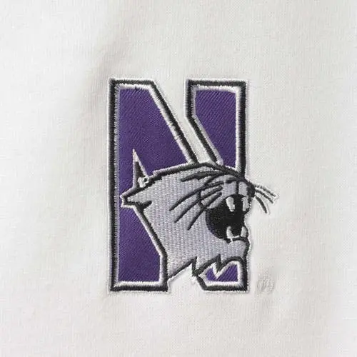 COLOSSEUM Northwestern Wildcats Tortugas Logo Quarter-zip Jacket - White