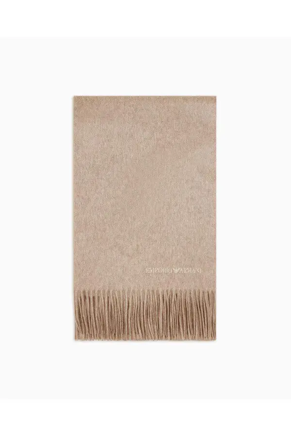 Emporio Armani Casentino Cashmere Scarf - Beige