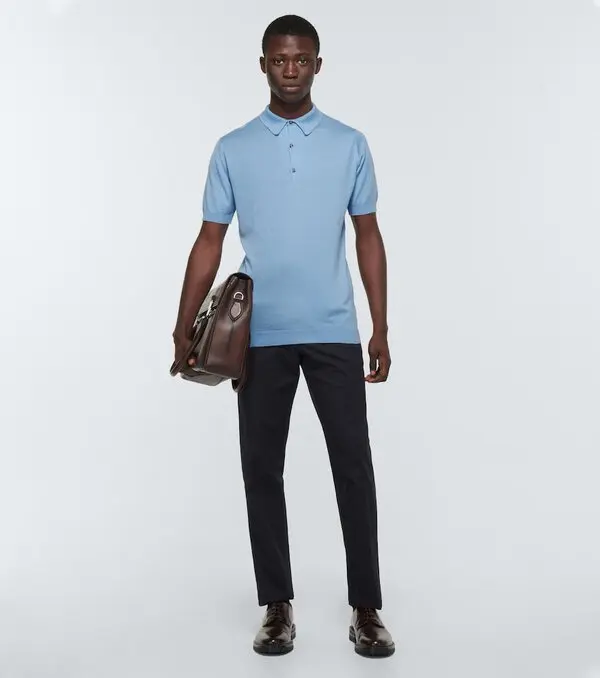 John Smedley Adrian Sea Island Cotton Polo Shirt
