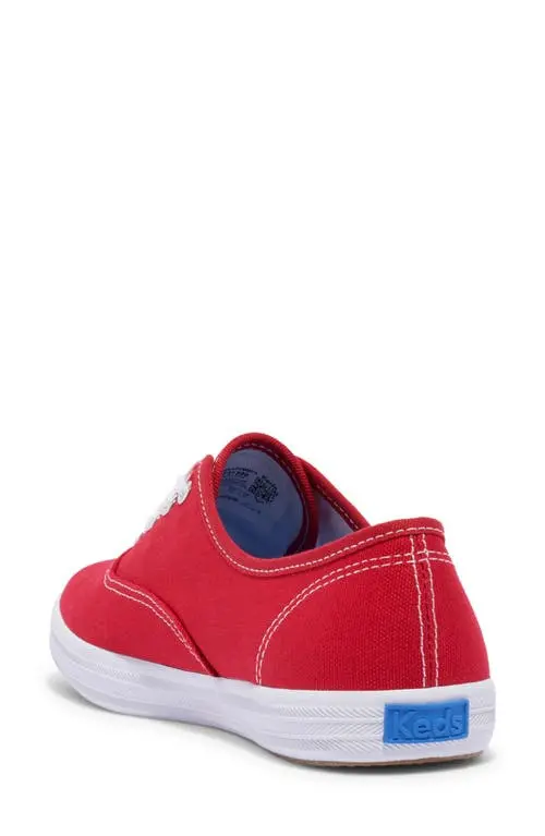 Keds® Champion Canvas Sneaker - Red Canvas