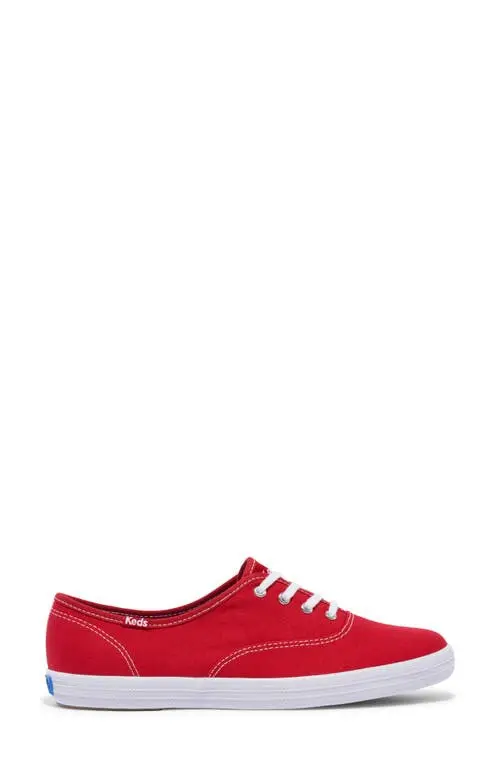 Keds® Champion Canvas Sneaker - Red Canvas