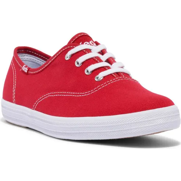 Keds® Champion Canvas Sneaker - Red Canvas