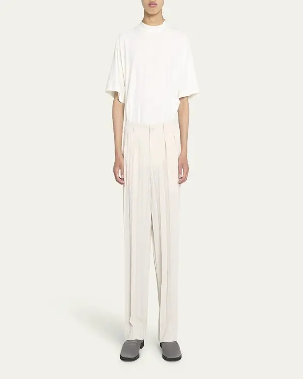 Issey Miyake Pleated Straight-leg Pants