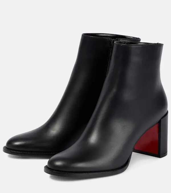 CHRISTIAN LOUBOUTIN Adoxa 70 Leather Ankle Boots