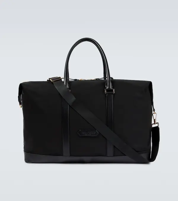 TOM FORD Technical Canvas Duffle Bag - Black