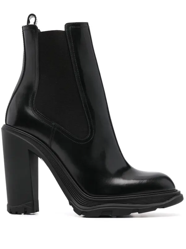 Alexander McQueen Leather Chelsea Boots