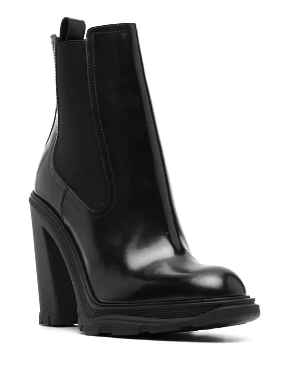 Alexander McQueen Leather Chelsea Boots