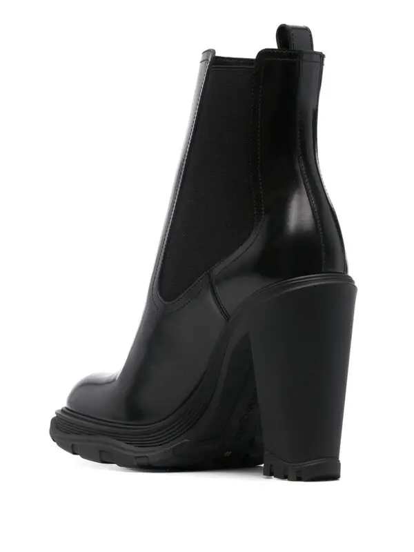 Alexander McQueen Leather Chelsea Boots