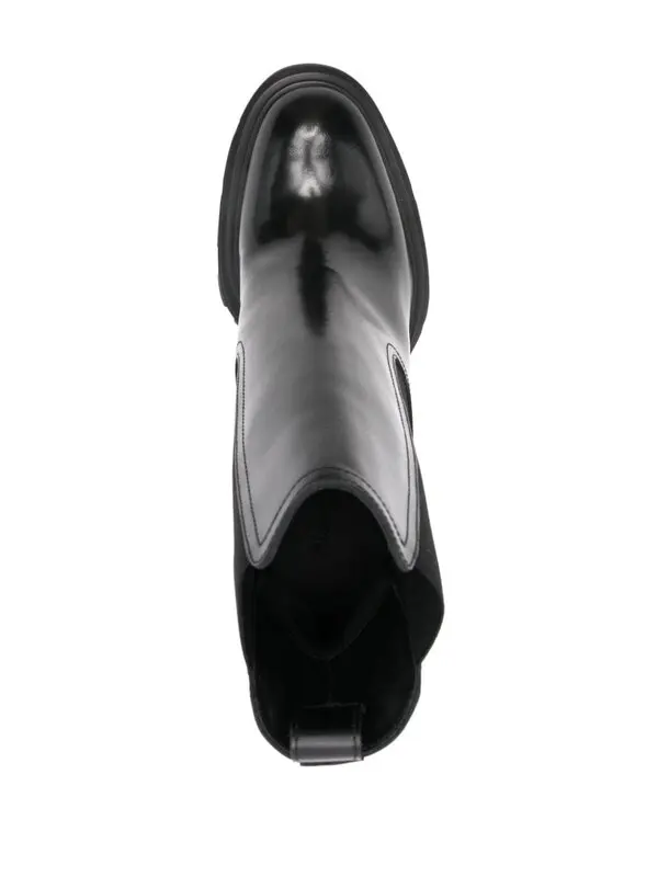 Alexander McQueen Leather Chelsea Boots