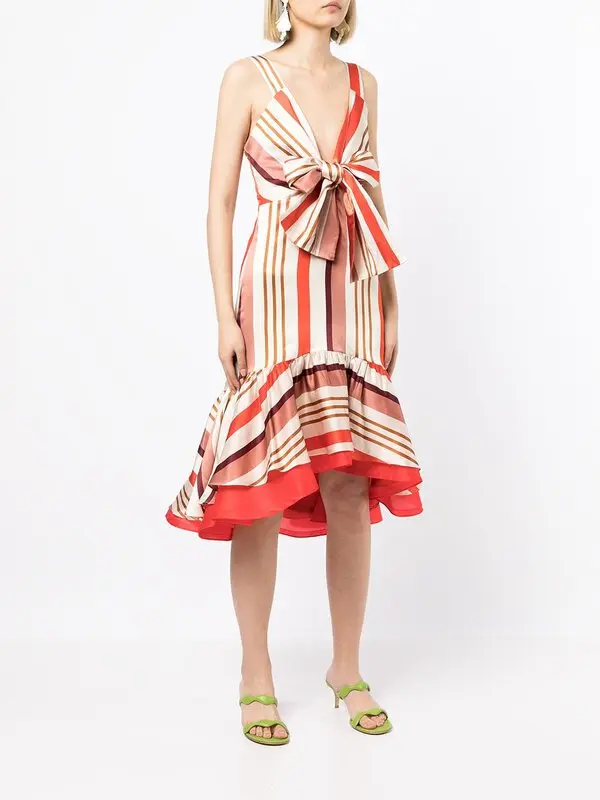 Silvia Tcherassi Arbore Striped Midi Dress