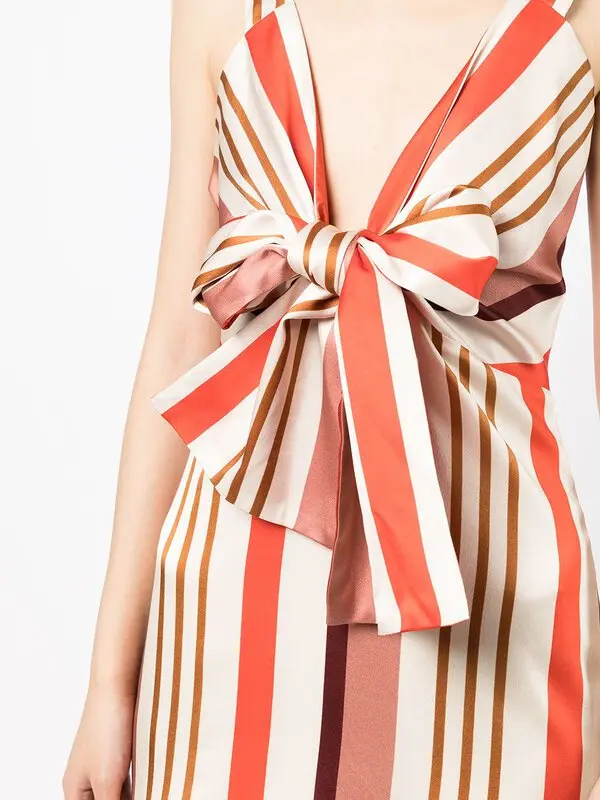 Silvia Tcherassi Arbore Striped Midi Dress