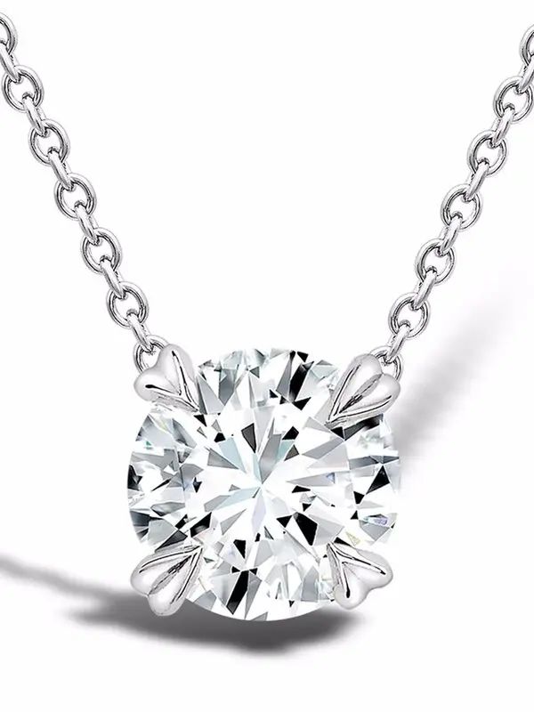 PRAGNELL 18kt White Gold Windsor Diamond Pendant Necklace - Silver