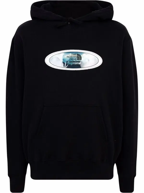 Supreme X The North Face Lenticular Mountain Hoodie - Black