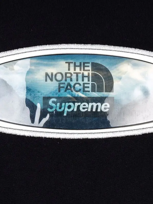 Supreme X The North Face Lenticular Mountain Hoodie - Black
