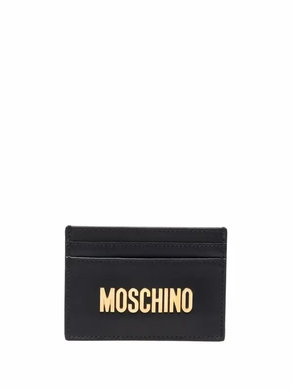 Moschino Logo-plaque Cardholder - Black