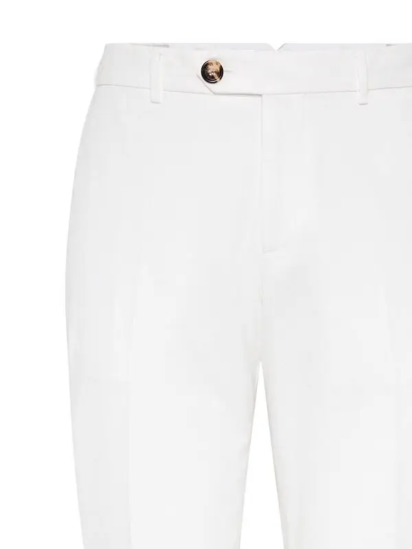 Brunello Cucinelli Straight Leg Trousers - White