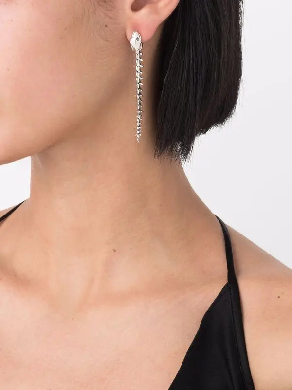 SHAUN LEANE Serpent Trace Drop Earrings