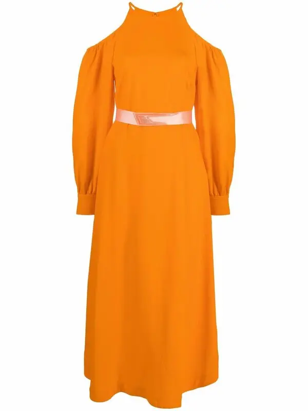 Stella McCartney Cold-shoulder Belted Dress