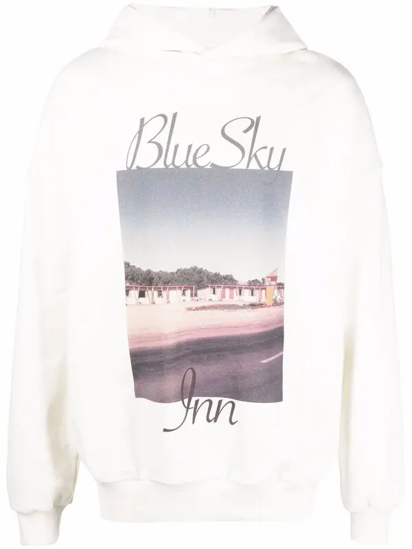 BLUE SKY INN Logo Print Sweatshirt - Neutrals