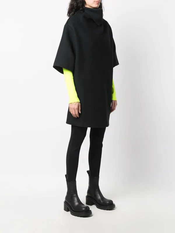 Raf Simons Embroidered-logo Knitted Dress - Black