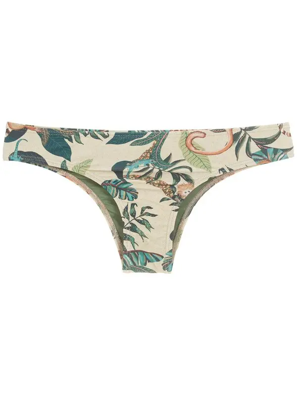 LYGIA & NANNY Wakiki Leaf-print Bottom - Neutrals