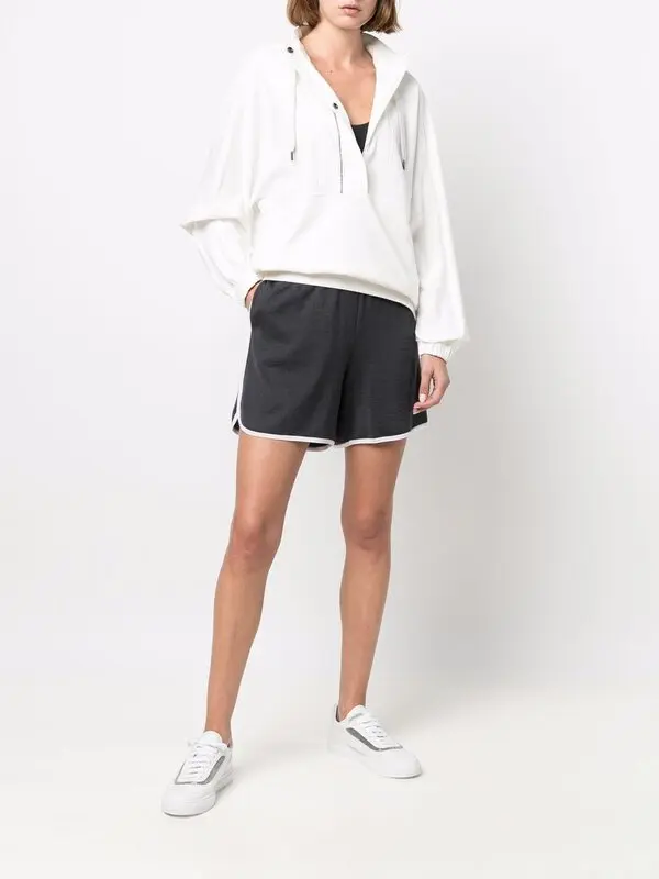 Brunello Cucinelli Cashmere-blend Elastic Waist Shorts