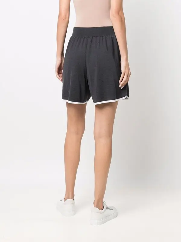 Brunello Cucinelli Cashmere-blend Elastic Waist Shorts