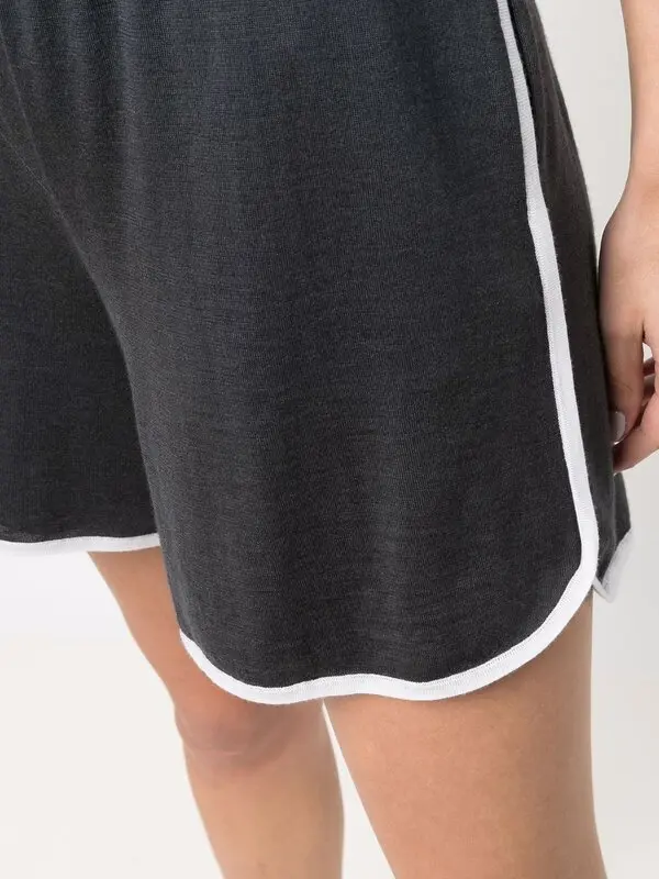 Brunello Cucinelli Cashmere-blend Elastic Waist Shorts