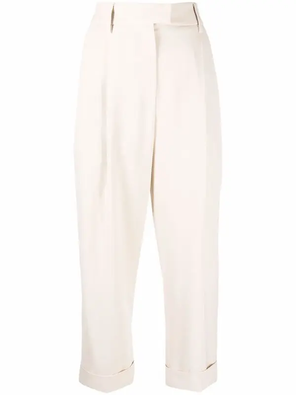 Brunello Cucinelli Pleated Waist Trousers - Neutrals