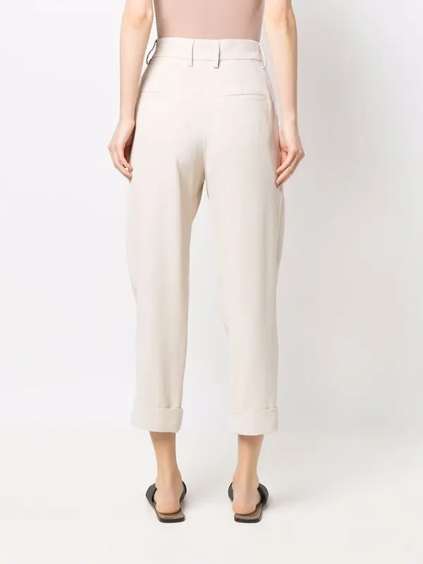 Brunello Cucinelli Pleated Waist Trousers - Neutrals