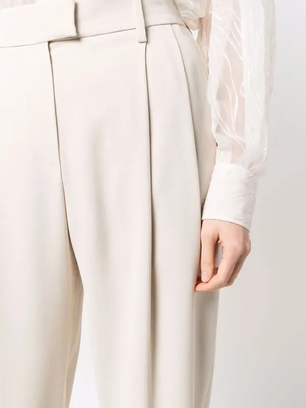 Brunello Cucinelli Pleated Waist Trousers - Neutrals