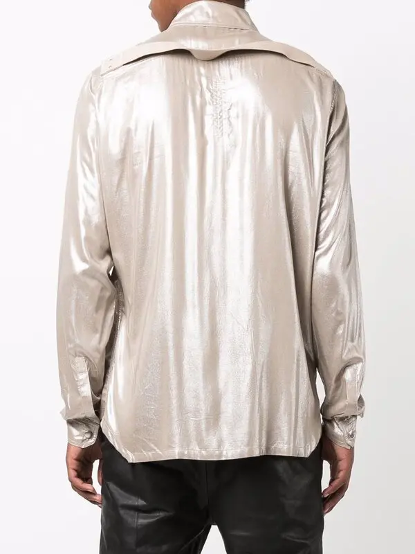 Rick Owens Coated Button-up Shirt