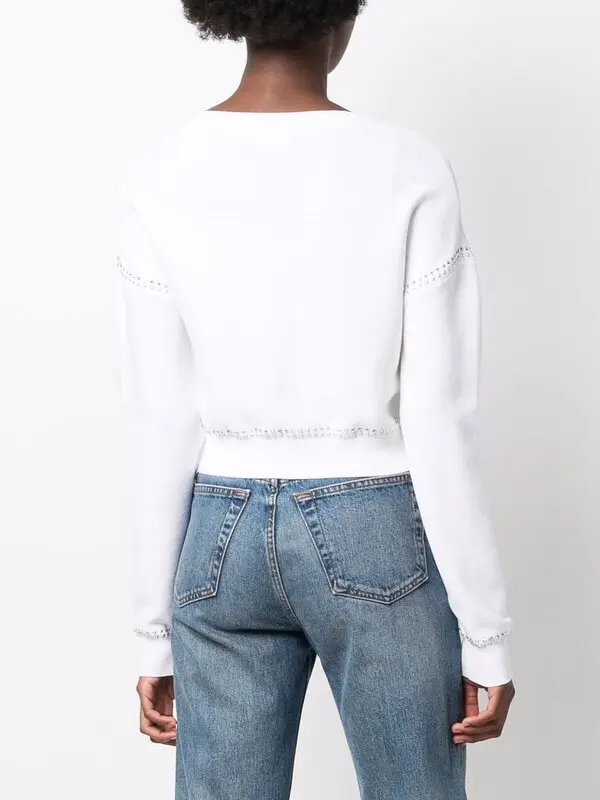 Moschino Embroidered Logo Cotton Sweater