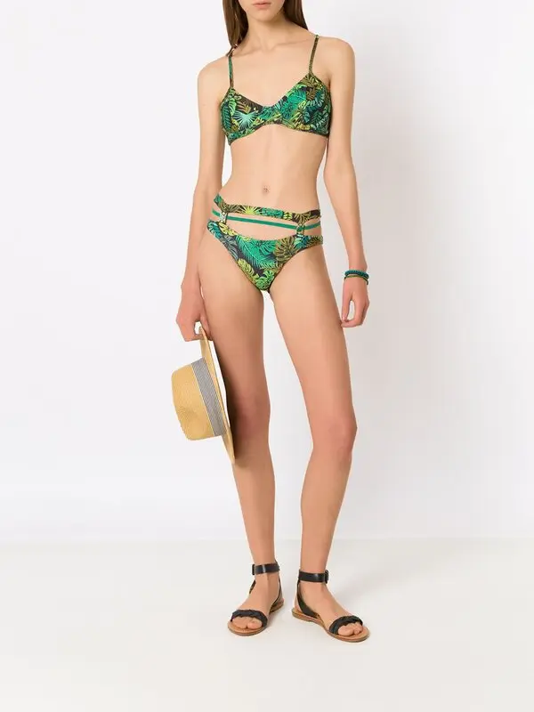 AMIR SLAMA Tropical Print Bikini