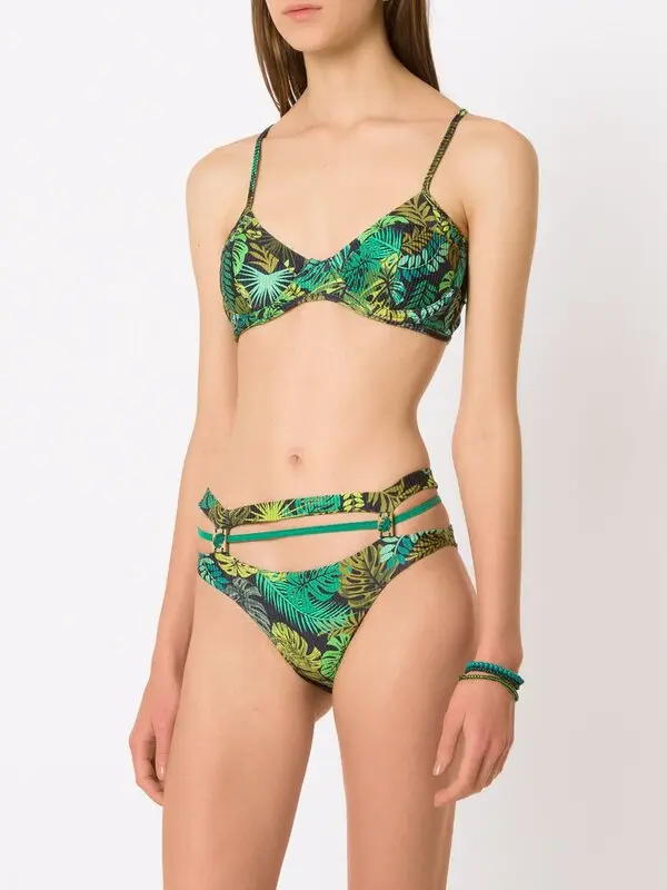 AMIR SLAMA Tropical Print Bikini