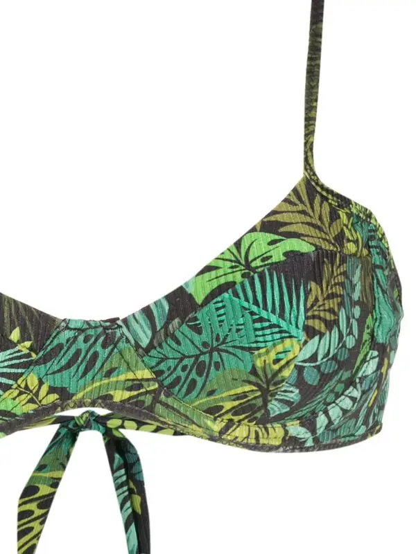 AMIR SLAMA Tropical Print Bikini