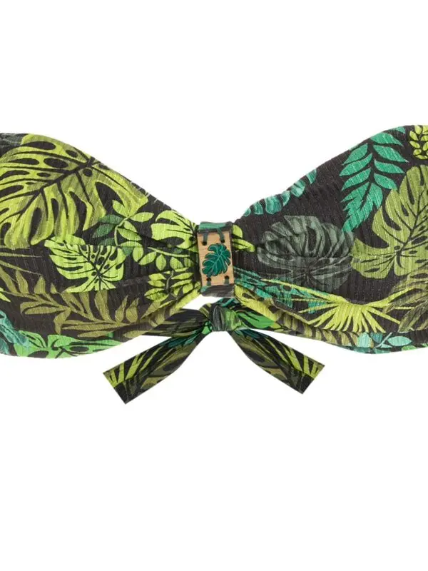 AMIR SLAMA Tropical Print Bikini Set